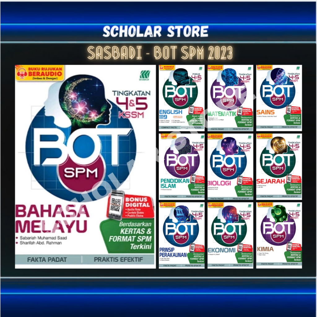 [SCHOLARSTORE] SASBADI BOT SPM TINGKATAN 4&5 KSSM - Buku Rujukan SPM ...