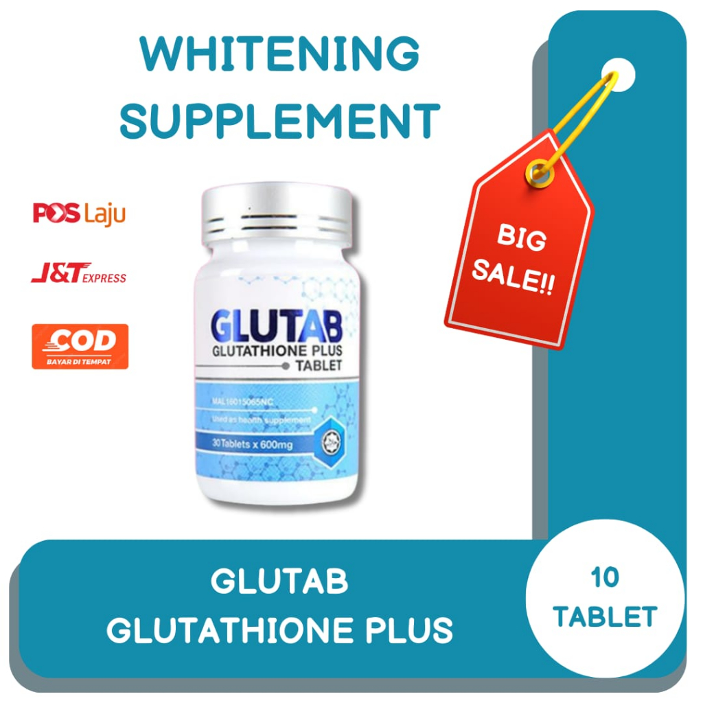 Fereena GLUTAB Glutathione Plus Tablet 600mg 30 Tablets - Membantu Merawat Jeragat Jerawat Kulit ...