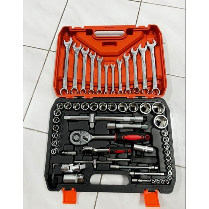 61pcs Combination box spanner set heavy duty | Shopee Malaysia