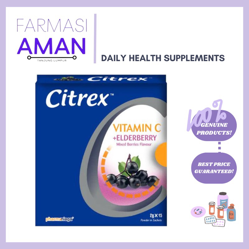 [EXP 5/2025] Citrex Vitamin C + Elderberry Mixed Berries Flavour ...