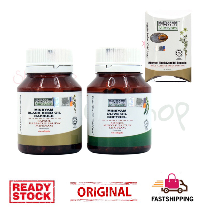 MINSYAM MINYAK HABBATUS SAUDA BOTOL 60BIJI SOFTGEL [100% ORIGINAL HQ ...