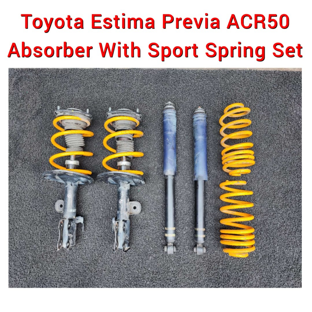 Toyota Estima Previa ACR50 Absorber With Sport Spring Set ( Yellow ...