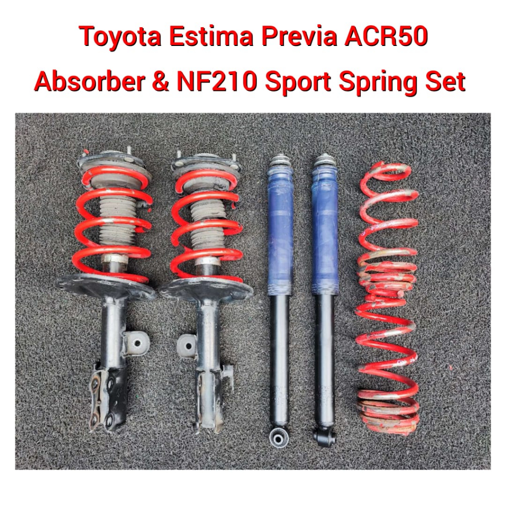 Toyota Estima Previa ACR50 Front & Rear Absorber With NF210 Sport ...