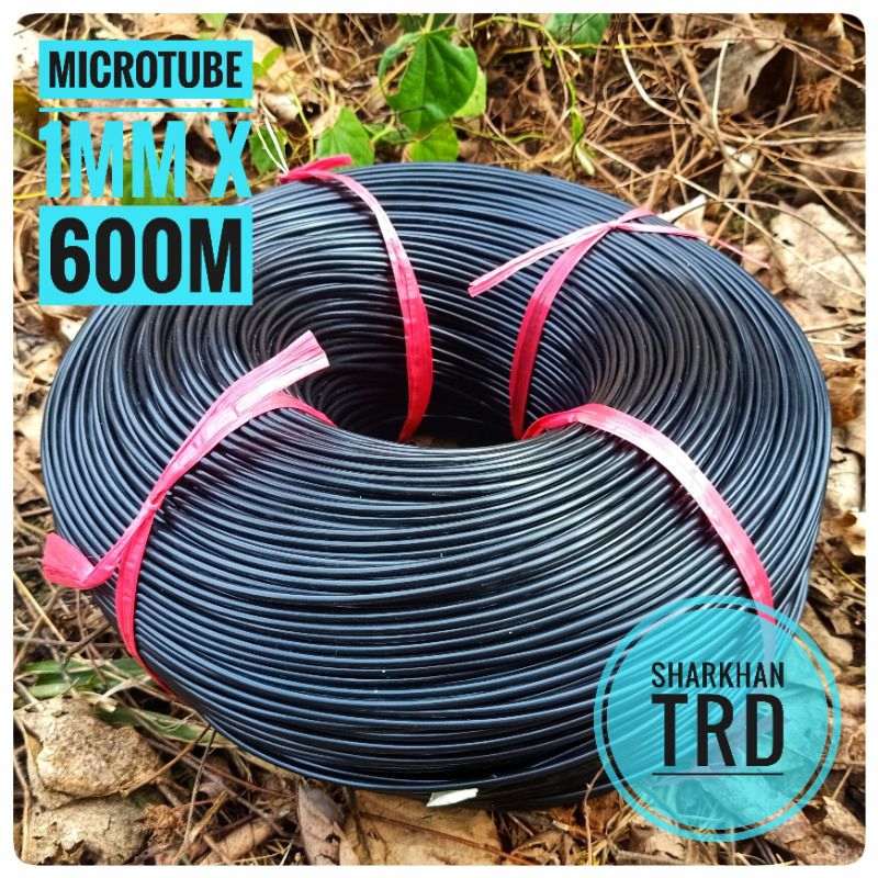 1 Roll 1MM X 600M MICROTUBE Black Dripping Irrigation System Micro ...