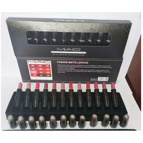 MAC Black Limited Edition Gift Box Bullet | Lipstick Set 12 Pack ...