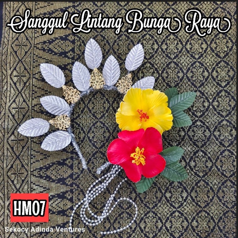 [SANGGUL BUDGET VIRAL] CEKAK SANGGUL LINTANG BUNGA RAYA,SANGGUL BUNGA ...