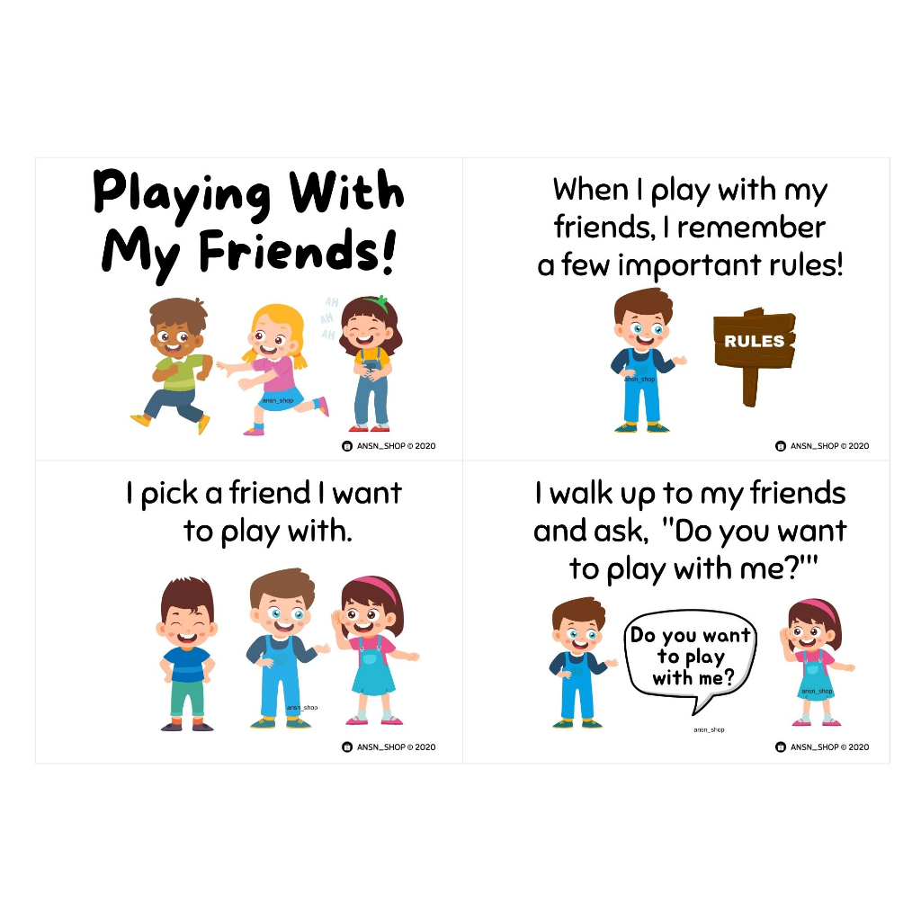 (READY MADE) SOCIAL STORY BOOK / SOCIAL SKILLS / AUTISM / KAEDAH ...