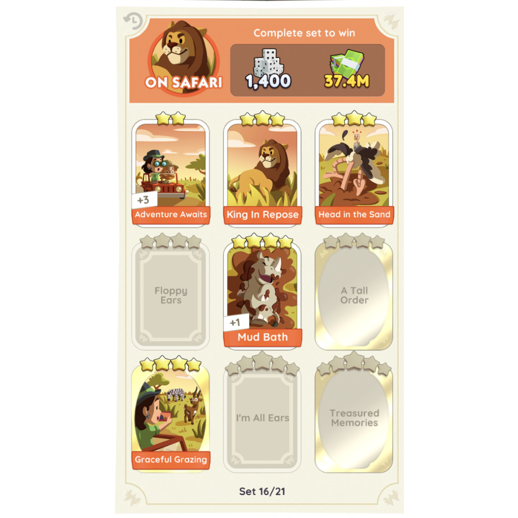 On Safari Sticker Monopoly Go | Shopee Malaysia