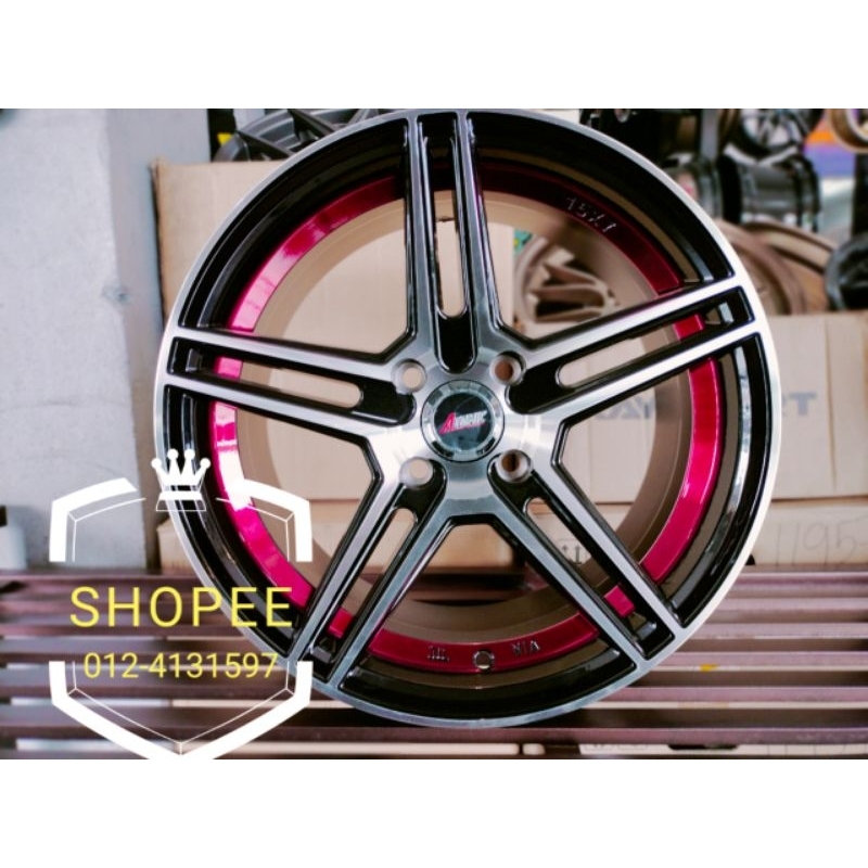 NEW SPORT RIM 15 INCH ATOMIC RM980 1SET 4PC RIM (BUY TO 2TIME 1TIME 2PC ...