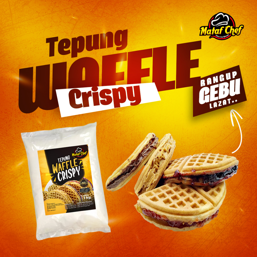 Tepung Waffle Rangup dan Crispy 1kg | Shopee Malaysia