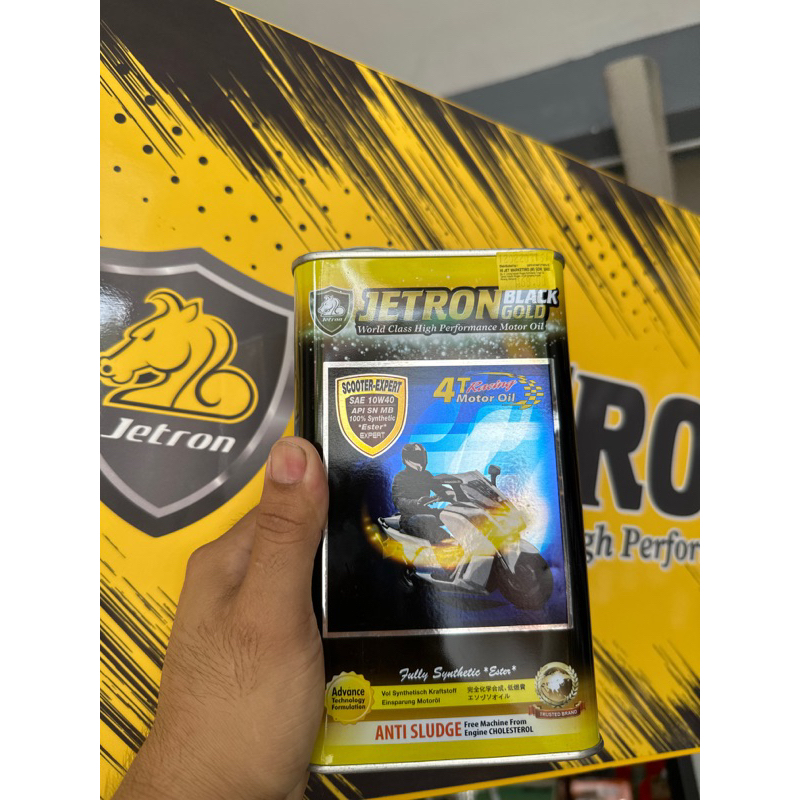 JETRON SCOOTER MOTOR OIL 10w40 Ester expert 0.9ml | Shopee Malaysia