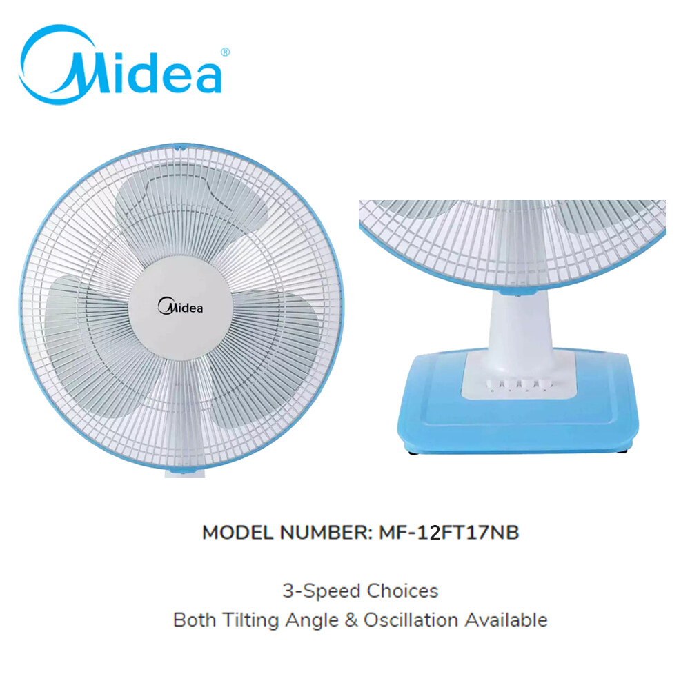 Midea Table Fan MF-12FT17NB (12") | Shopee Malaysia