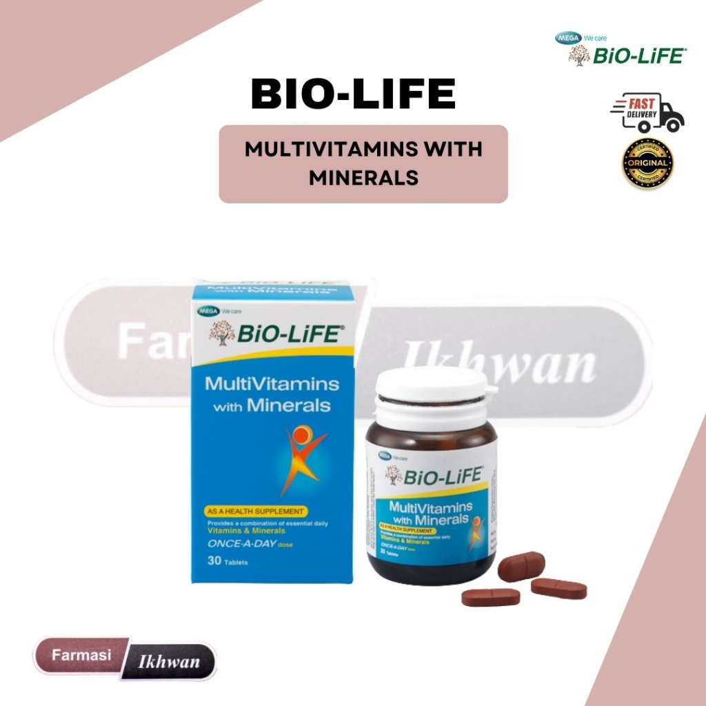 Bio-Life MultiVitamins With Minerals 30's | Shopee Malaysia