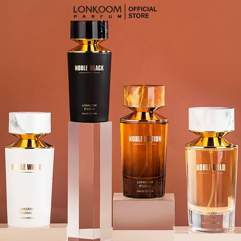 LONKOOM Perfume EDP Noble Gold/Black/White Edition Longlasting Unisex ...