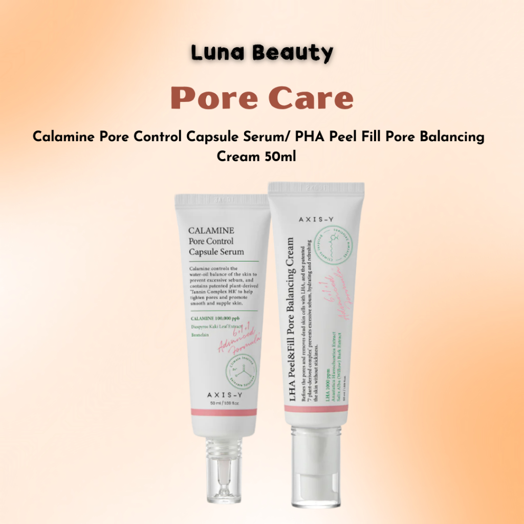 [Axis-Y] Calamine Pore Control Capsule Serum/ PHA Peel Fill Pore ...