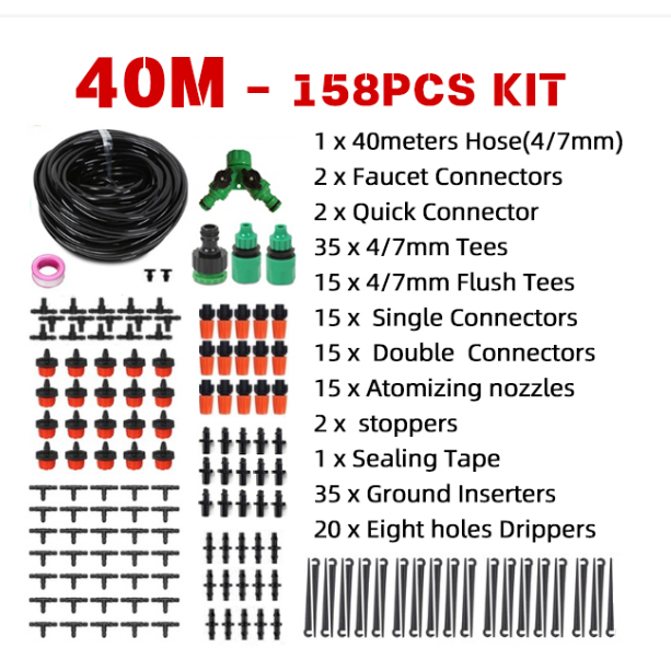 DIY Micro Drip Irrigation System Garden Watering System / Siram Air ...