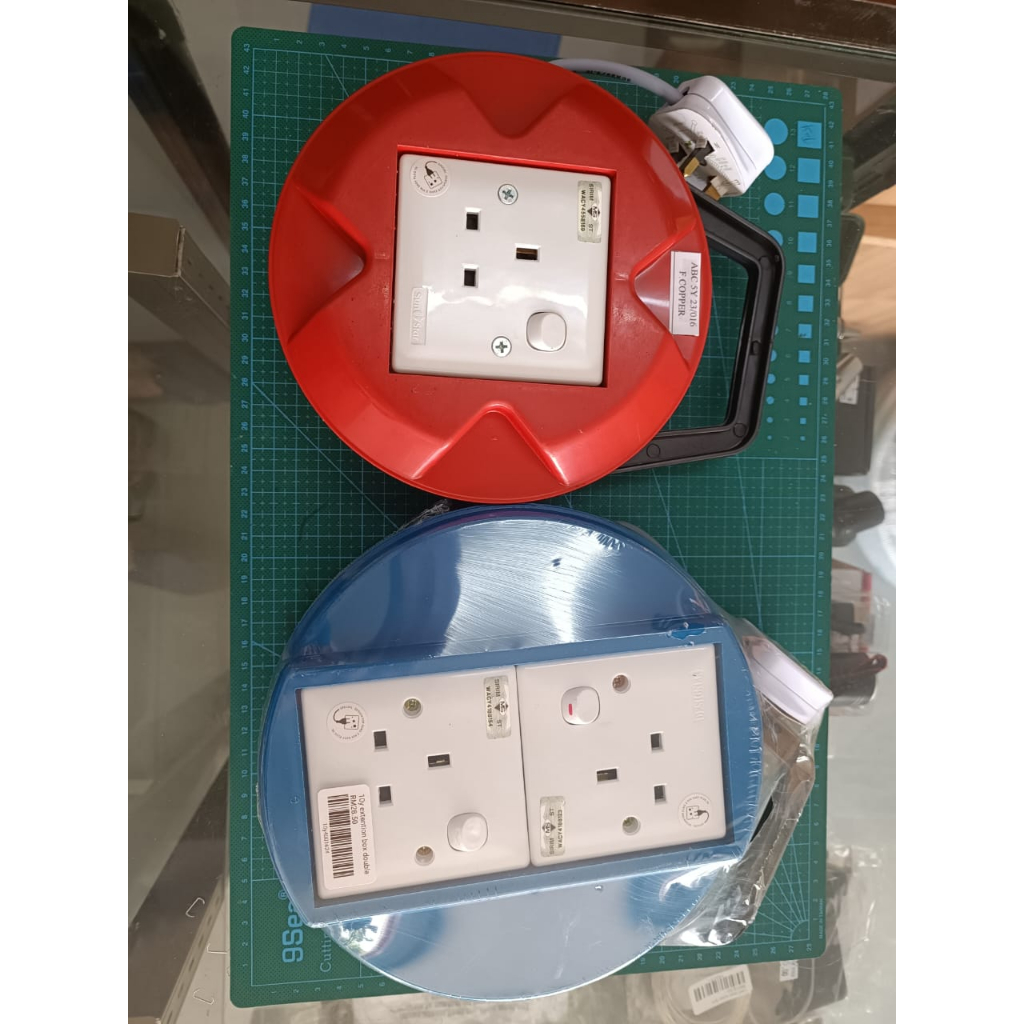SIRIM approved round extension box trailing 13A switch socket extension ...