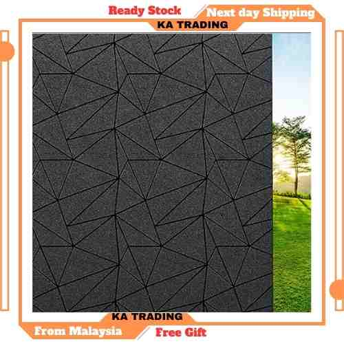 Window Glass Black Privacy Window Film black Pattern Self-adhesive ...