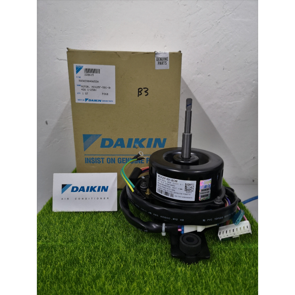 DAIKIN Air Cond Indoor Fan Motor MCK25F-501-BOM 6P 42W 1~230V FCN20/25F ...