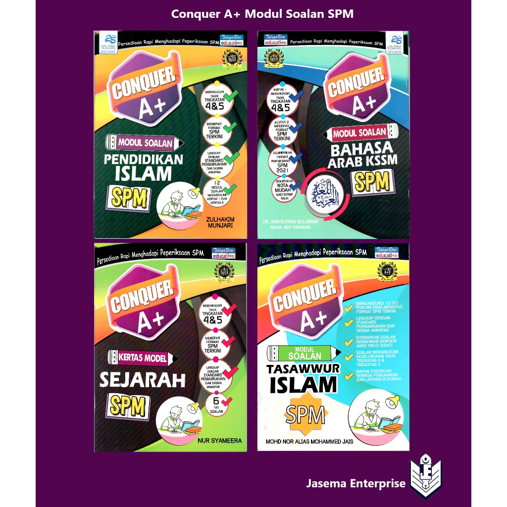 Conquer A+ Modul Soalan SPM Tasawwur Islam | Pendidikan Islam | Sejarah | Bahasa Arab | Shopee ...