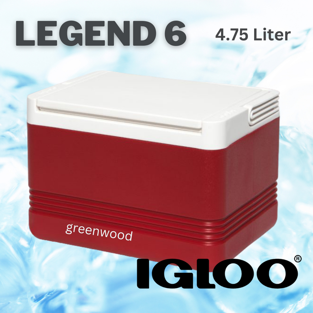IGLOO Legend 6 Cooler Box ( Original, 4.75 Liter Volume, extended ice ...