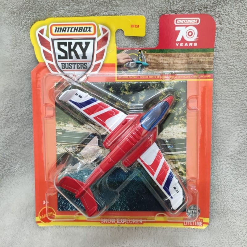 Matchbox Snow Explorer - Red (Sky Busters) | Shopee Malaysia