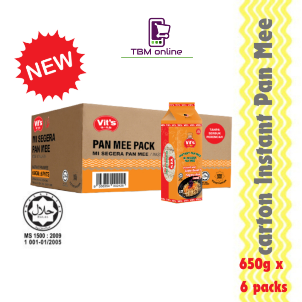 Vit's Instant Pan Mee 1 ctn (6 x 650g) / Mi Segera Pan Mee (6 x 10 ...