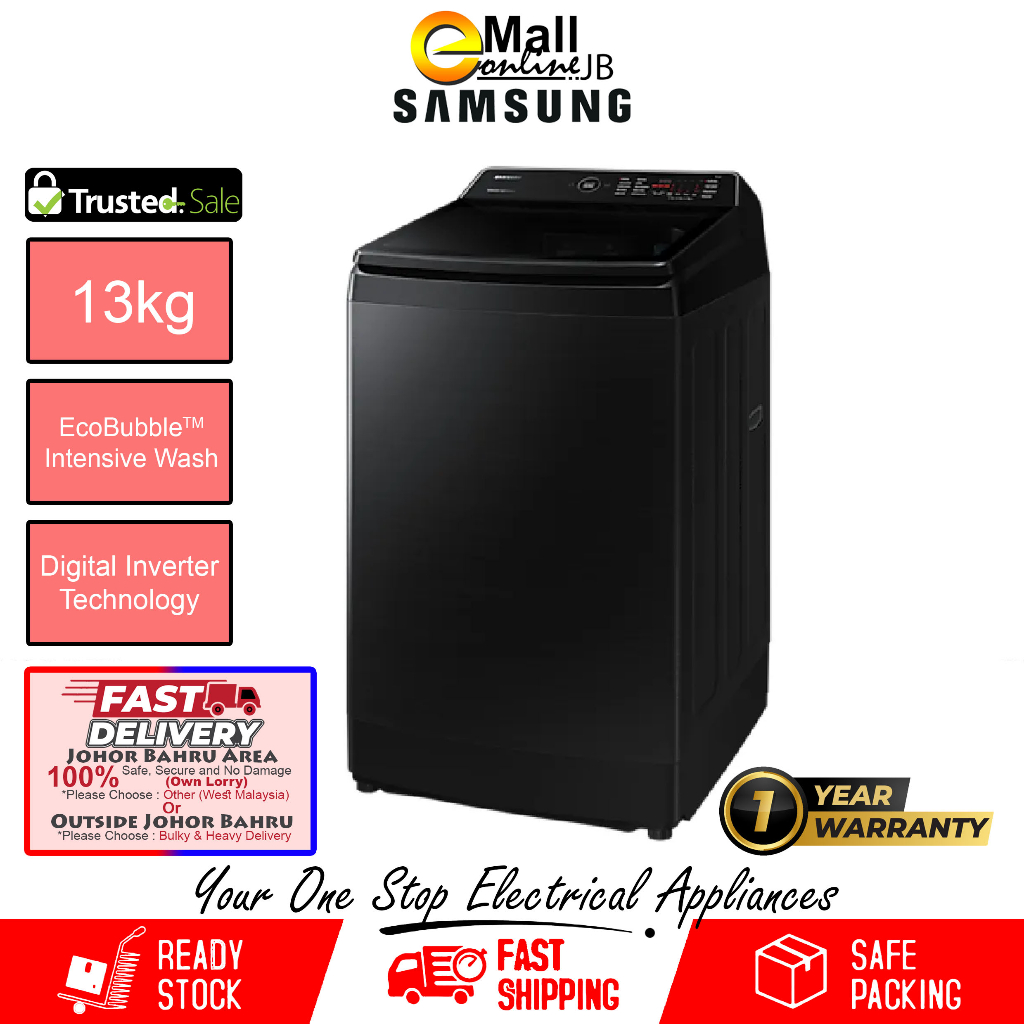Samsung 13KG Smart Inverter Top Load Washing Machine | WA13CG5745BV/FQ ...