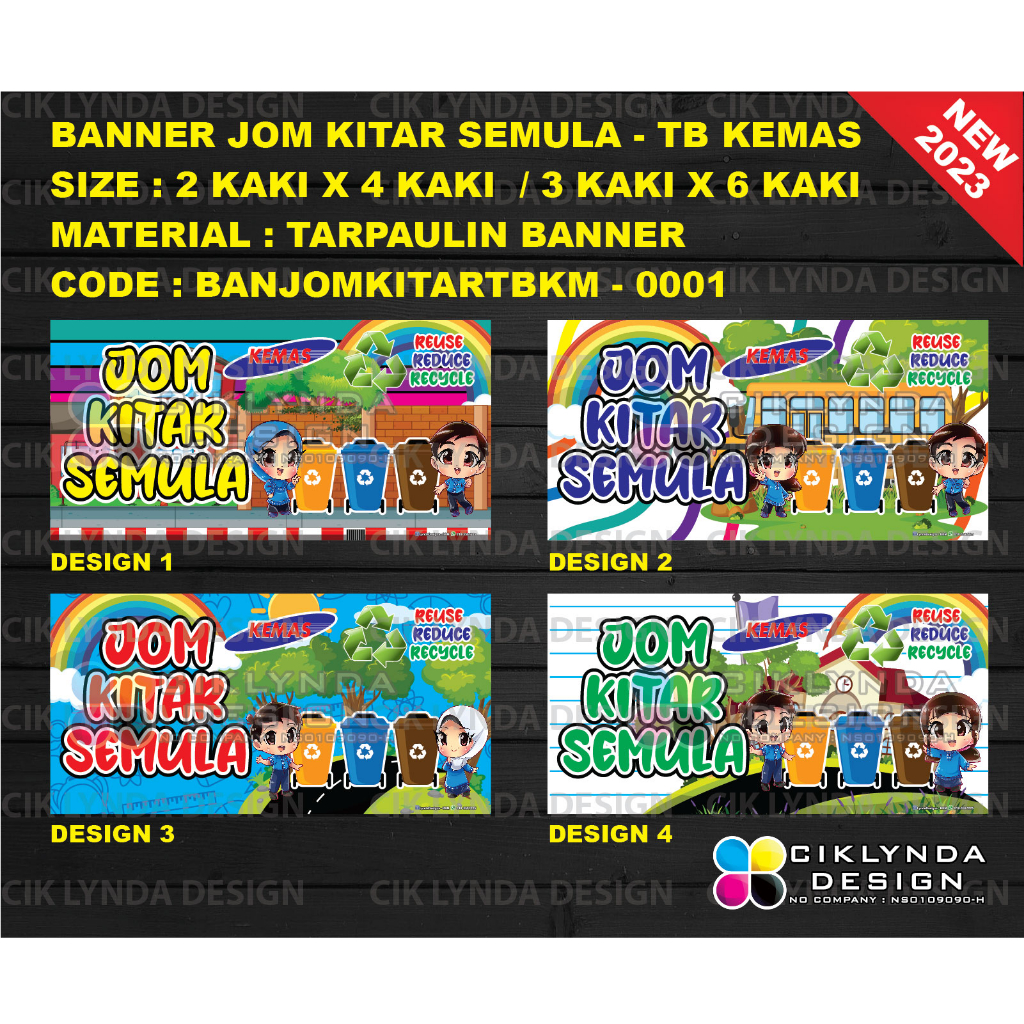 PRE-ORDER - BANNER JOM KITAR SEMULA (TABIKA KEMAS) - 2 KAKI X 4 KAKI ...