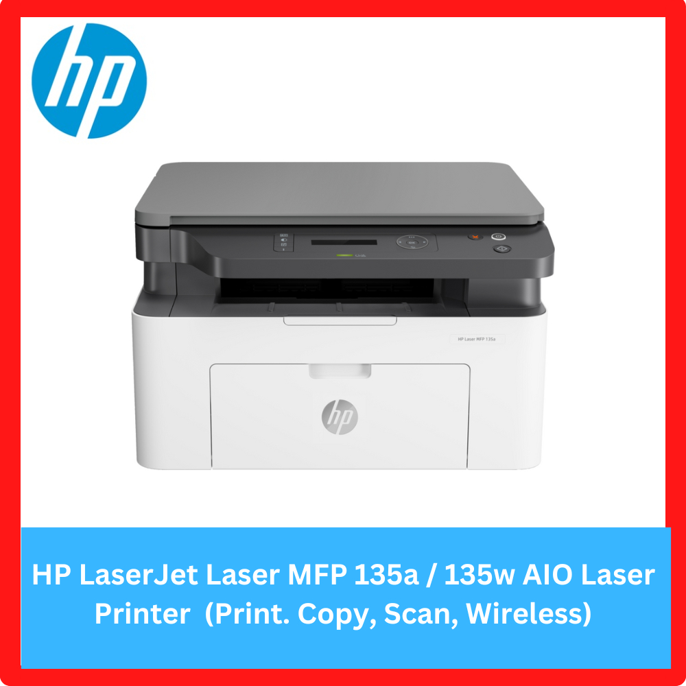 HP LaserJet Laser MFP 135a | AIO Multi Function Laser Printer (Print. Copy, Scan, Wireless(M135w ...