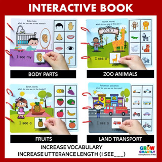Body Parts Vocabulary SENTENCE BUILDING Interactive Book Busy Book ...