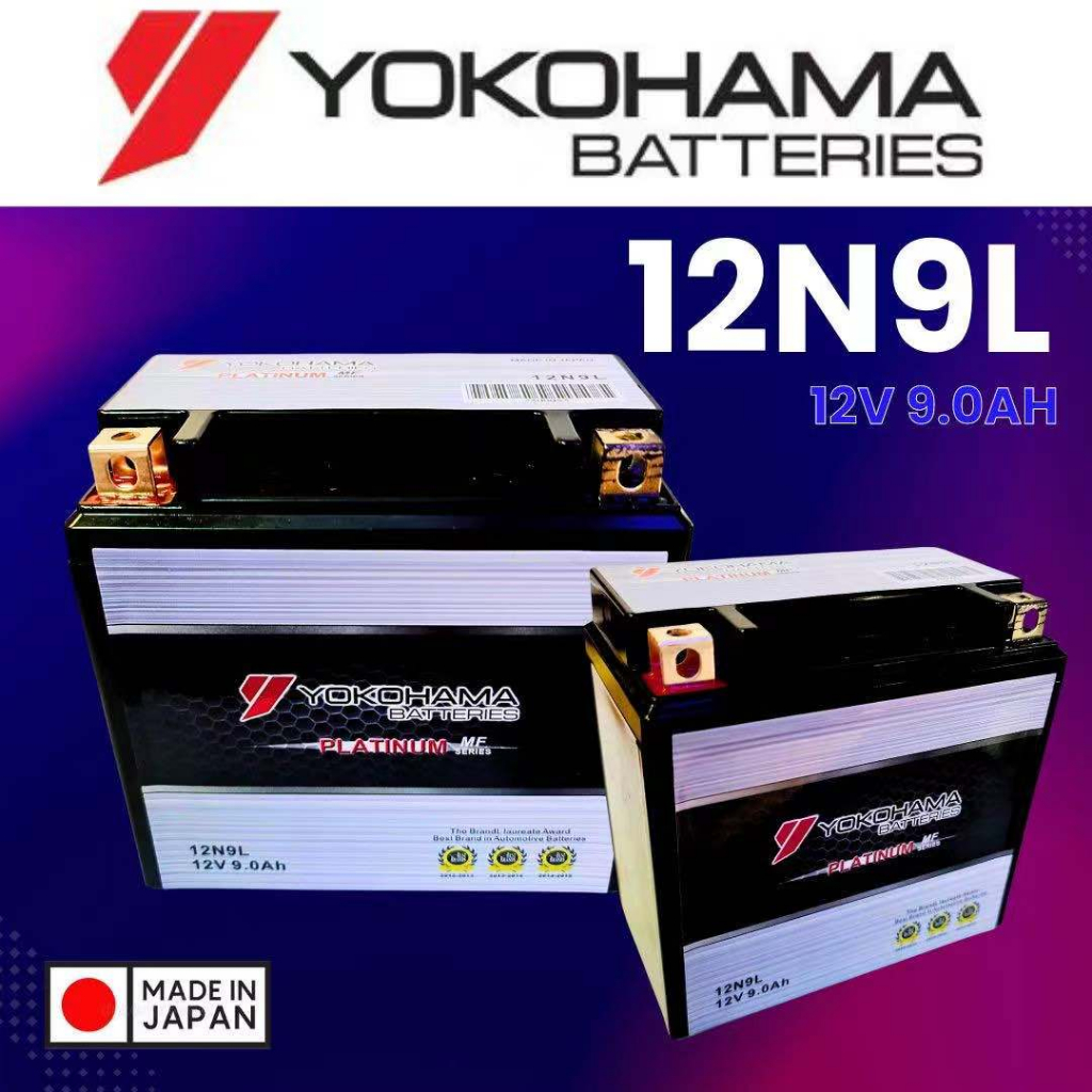 12N9 12N9L-BS YB9L-B YOKOHAMA BATTERY GEL MODENAS JAGUH CL160 SCRAMBLER ...