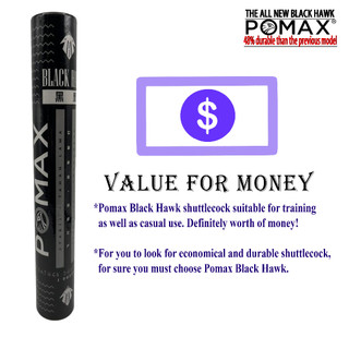Pomax Black Hawk Badminton Shuttlecock (Durable Shuttle) | Shopee Malaysia