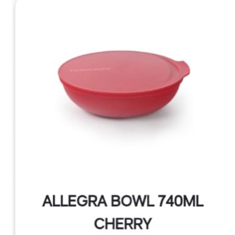 Tupperware Allegra bowl 740ml red cherry | Shopee Malaysia