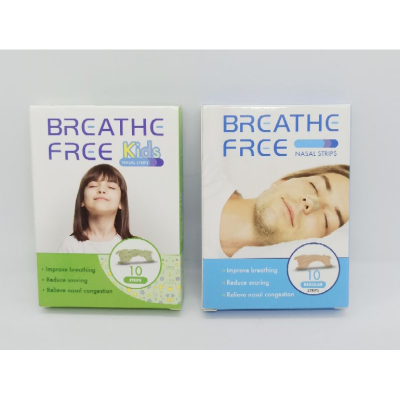 (Nasal Strips) BreatheFree Regular & Breathefree Kids 10's/Box- MDA ...