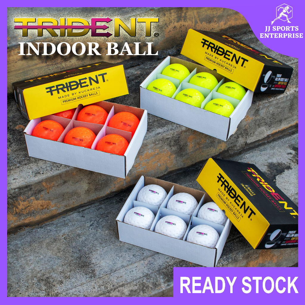 Trident Premium Quality Indoor Hockey Ball Bola Hoki Hoki Bola Dimple ...