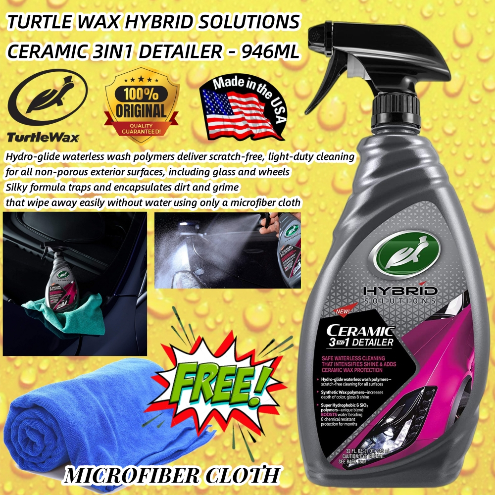 (100% TURTLE WAX) Turtle Wax Hybrid Solutions Ceramic 3IN1 Detailer ...