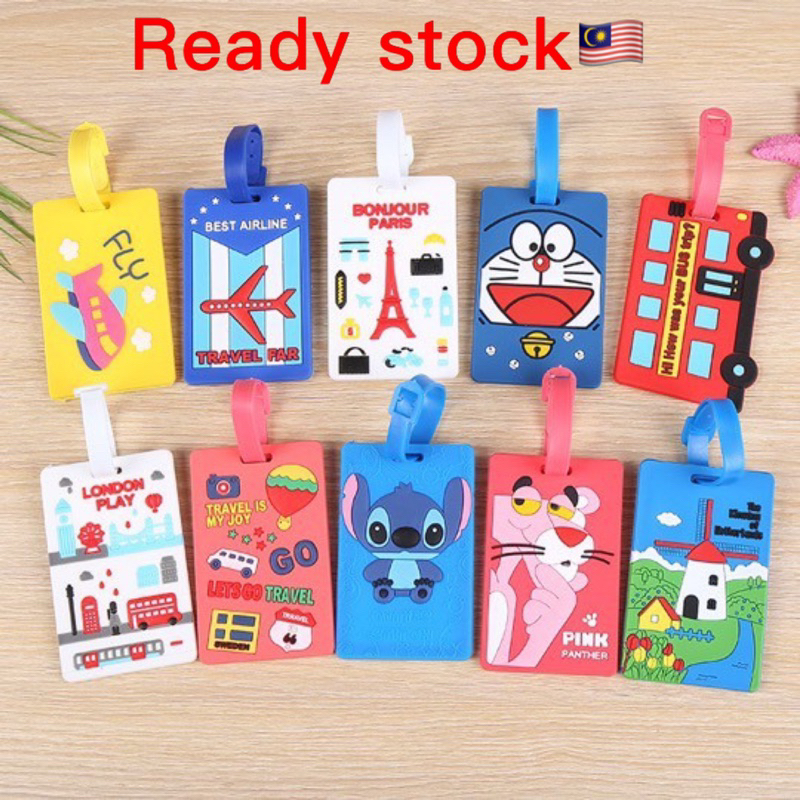 Soft Silicone Cute Cartoon Luggage tag Travel Luggage tag Silicone ...