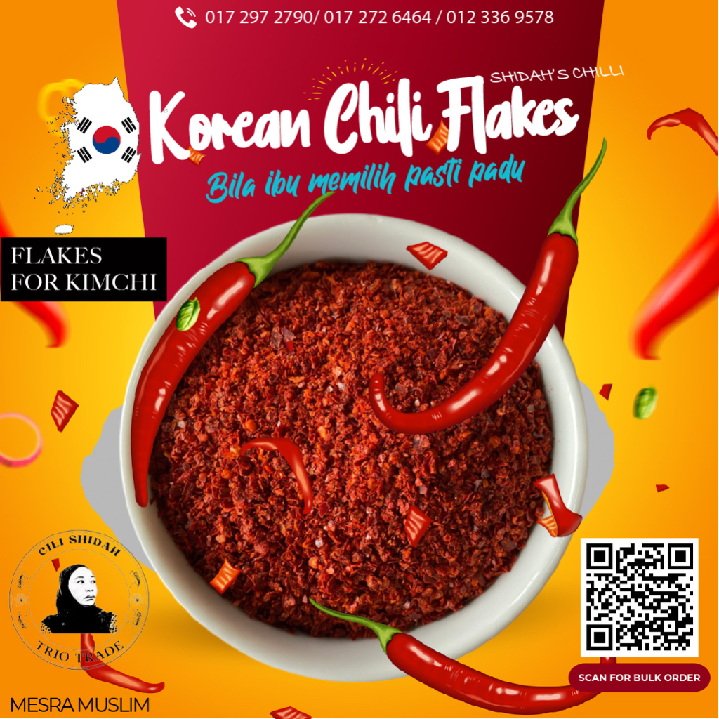 Korean Chilli Flakes Premium Without Seed For Kimchi / Spicy Cook ...