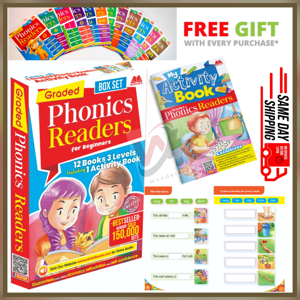 Graded Phonics Readers For Beginners with Activity Book | EarlyLearning ...