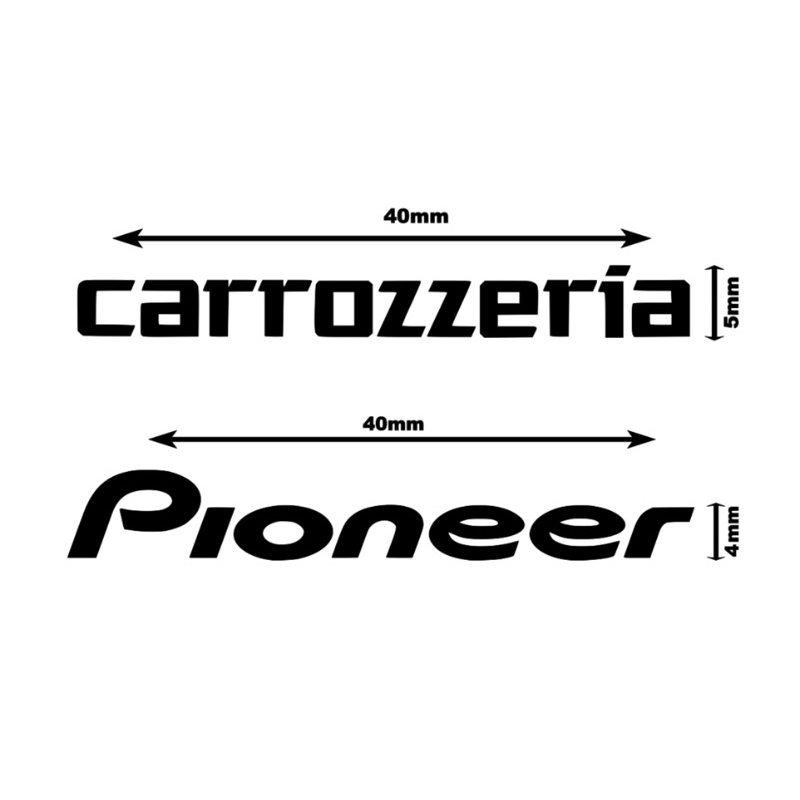 Carrozeria/Pioneer Sticker | Shopee Malaysia