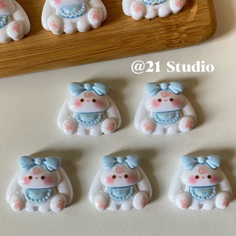 Glossy Cute Rabbit Charms DIY Cream Glue DIY Resin Accessories ...