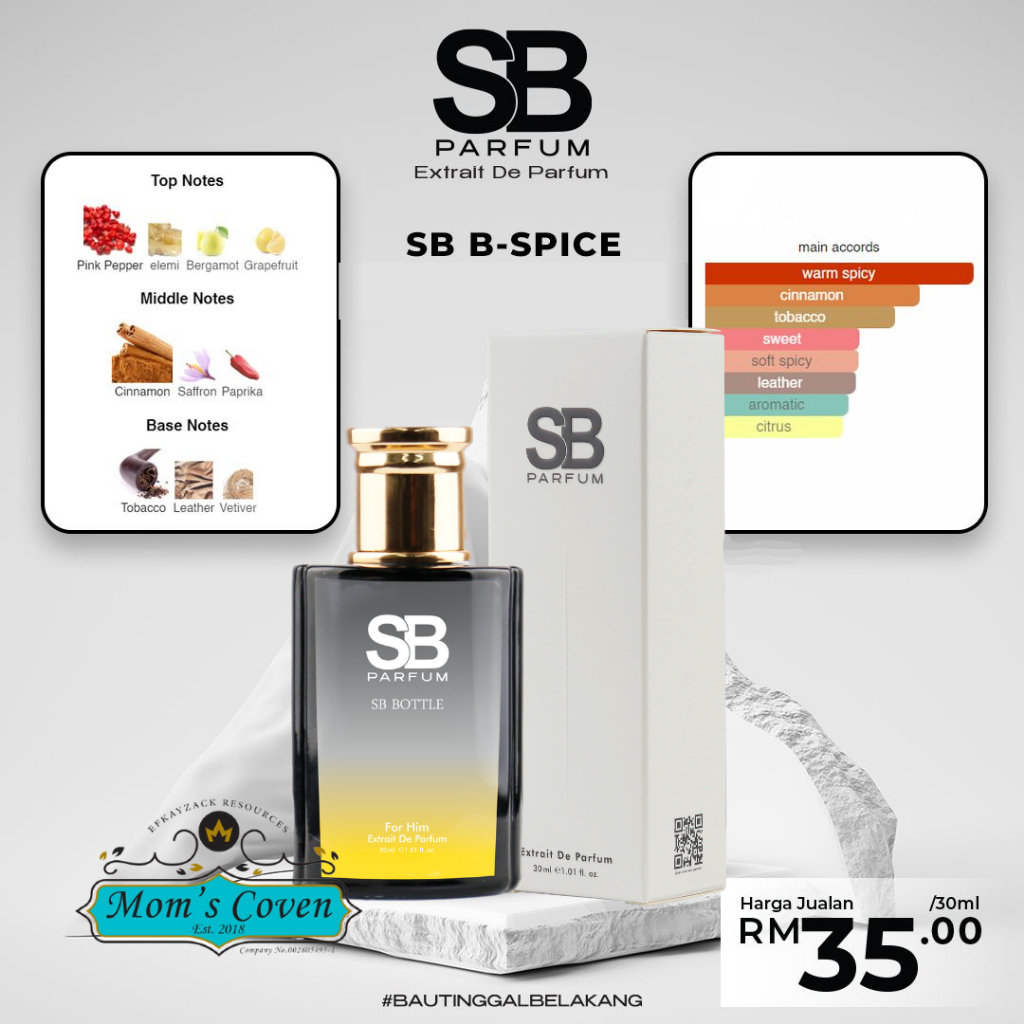 SB B-SPICE Parfum 30ml | Shopee Malaysia