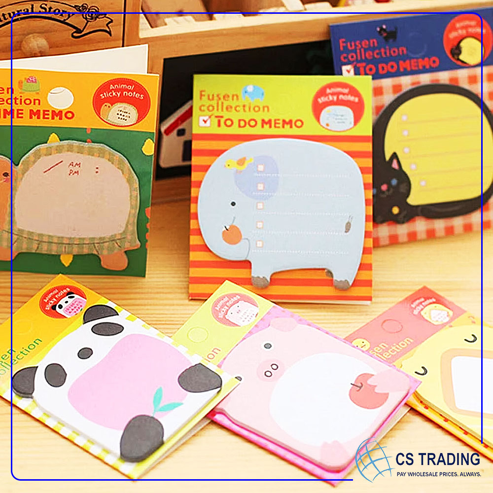 Animal Sticky Notes Cute Paper Sticky Notes Self-Adhesive Note Paper ...