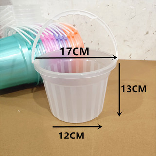 Mini Plastic Bucket/0.5 Gallon Bucket/PASTEL Color Mini Pail/Sand ...