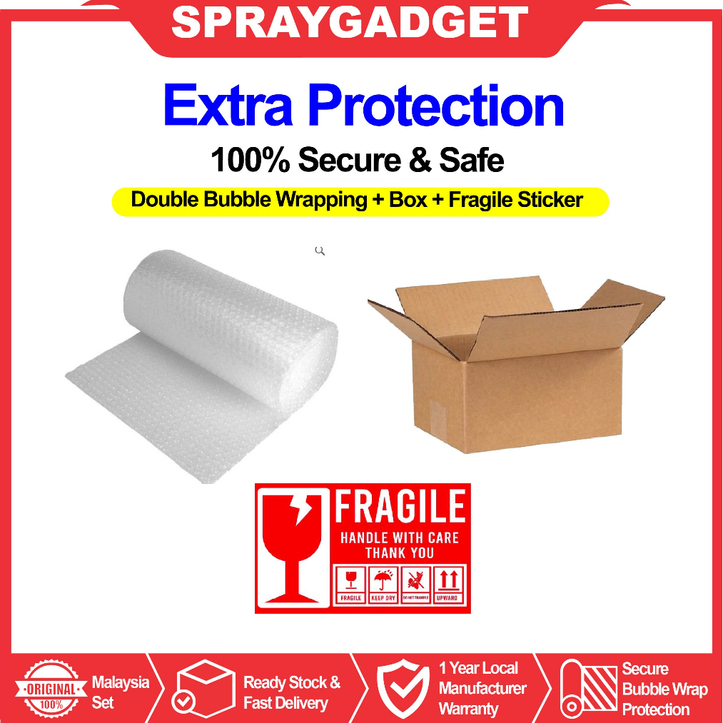 Extra Protection Packaging - ADD ON Extra Bubble Wrapping + Carton Box ...