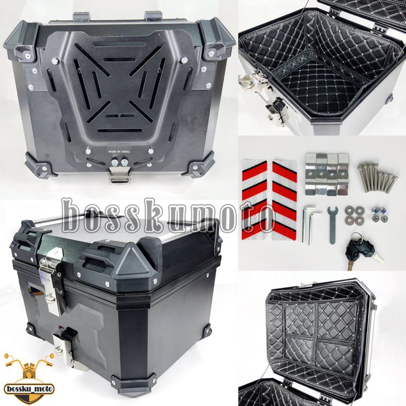 ABS Plastic Motorcycle Box Storage Top Box Waterproof With X Logo ...