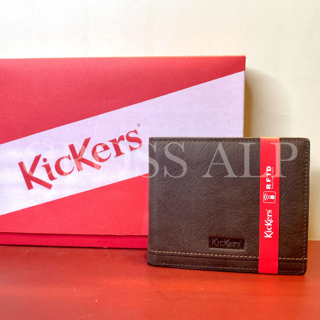 Kickers Short Wallet Original Genuine Leather With RFID Protected And ...