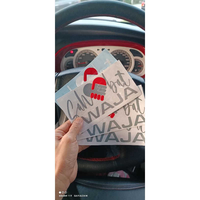 [Sticker Kereta / Car Sticker] Sahabat WAJA Official | Shopee Malaysia