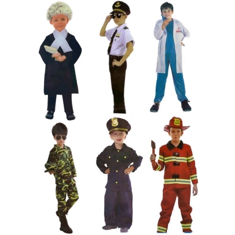 Costume Occupation Kids 4-9yr BoyGirl Children Carnival Cosplay Costume ...